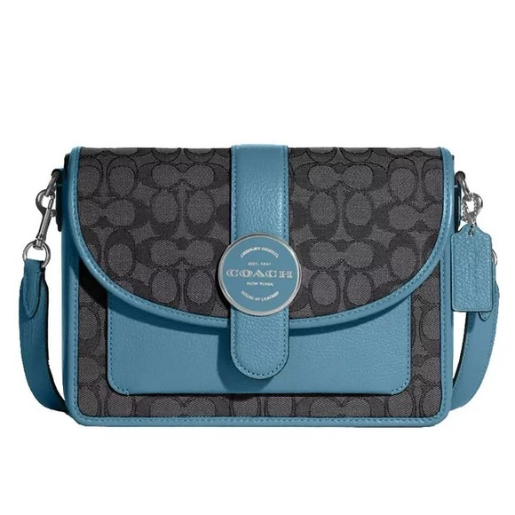 Coach | Bags | Coach C836 Lonnie Baguette Crossbody In Signature ...